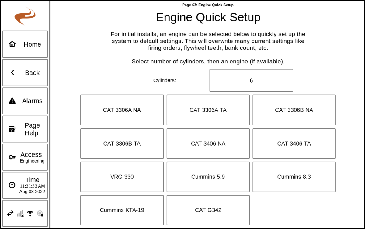 DCT System Settings or Utilities - EMIT Controls